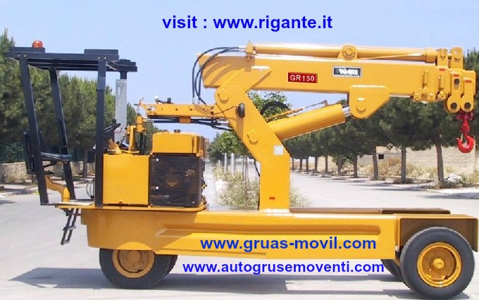 Construcción de Gruas Movil Autopropulsadas, con llevada de 3 a 15 t ...